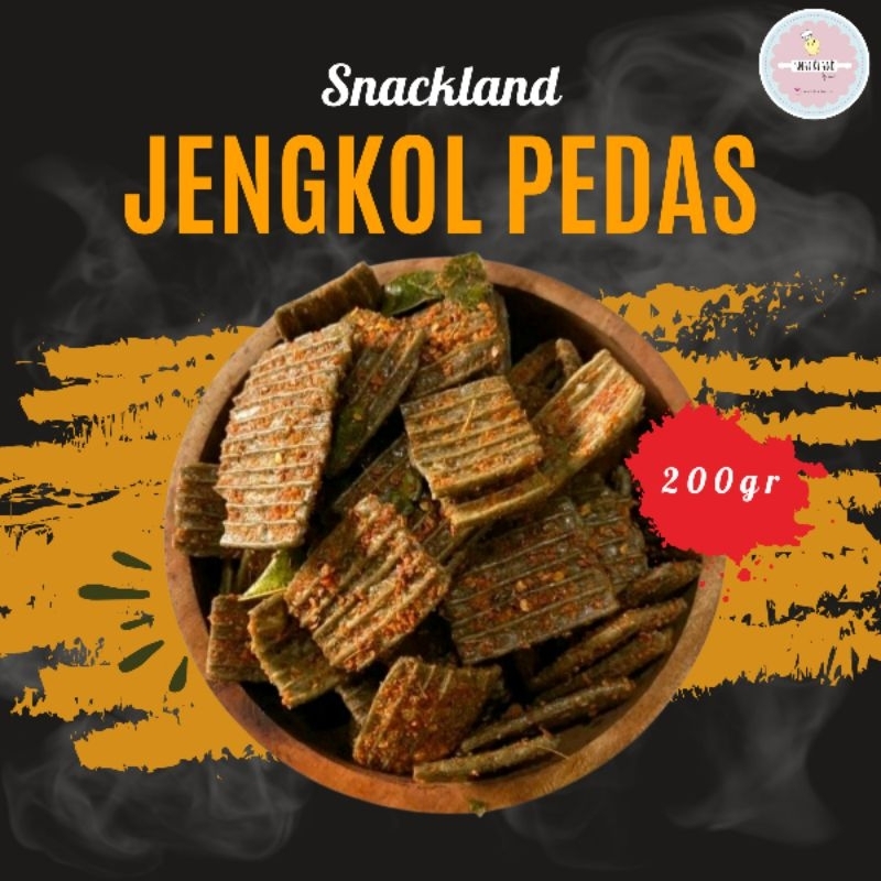 Jual Snack Kerupuk Jengkol Pedas Daun Jeruk 200gr Cemilan Makanan ...