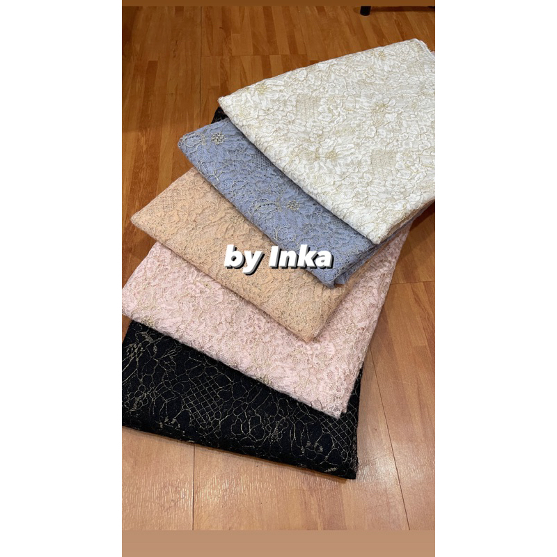 Jual KAIN BRUKAT LACE PREMIUM KOREAN CLASSIC GRADASI SHIMMER | Shopee ...