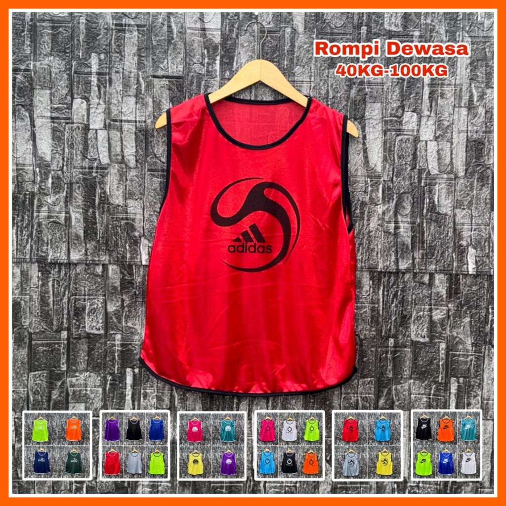 Jual Rompi Dewasa - Rompi Latihan Bola Futsal Pria Wanita Rompi ...