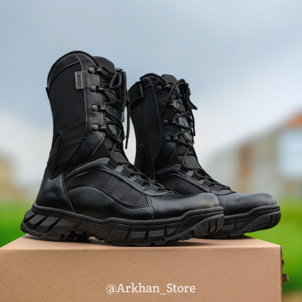 Jual Sepatu pdl ninja tni polri tactical boots safety ujung besi satpam ...