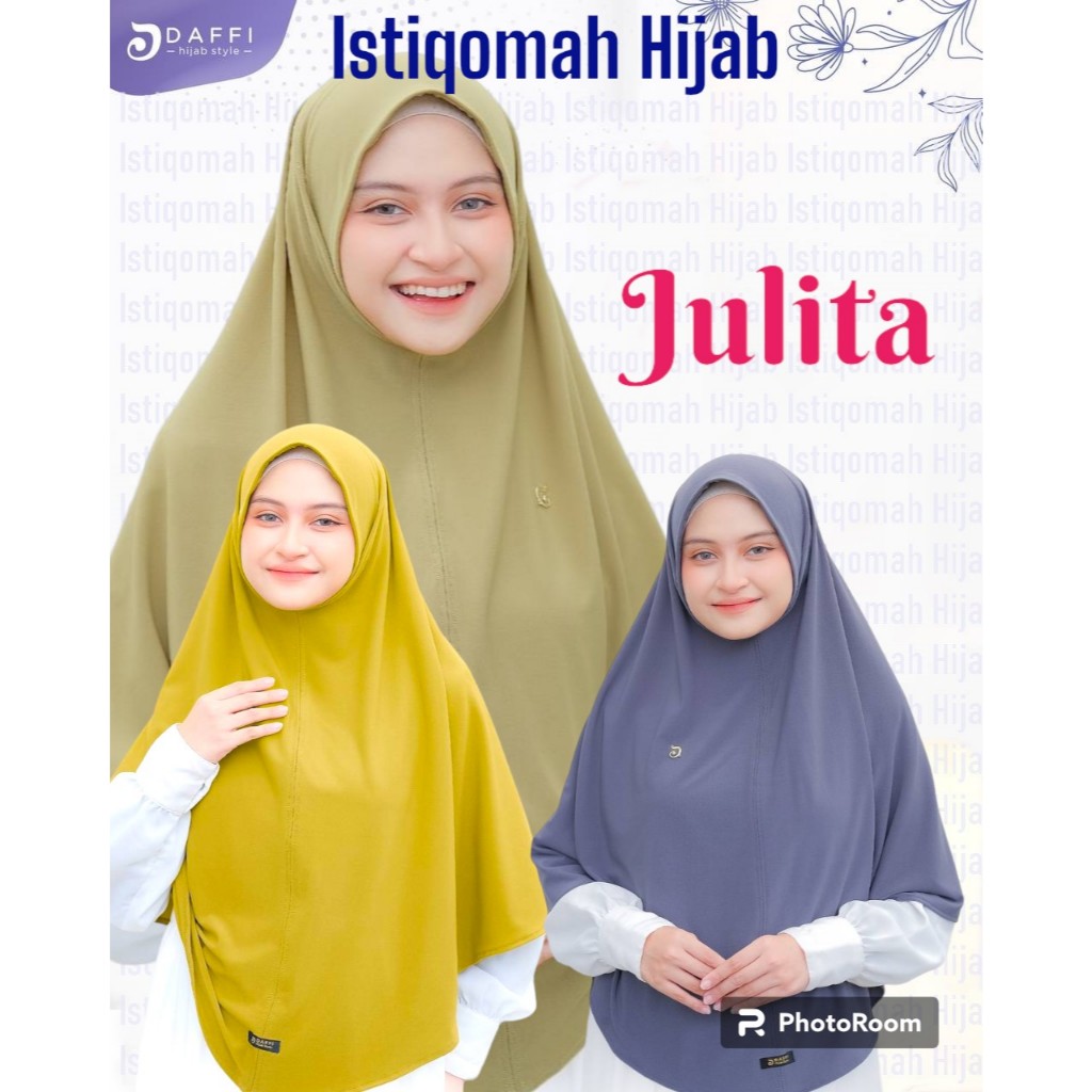 Jual Hijab Daffi Jumbo Bergo JULITA New Color Aksen Logo Emas Terbaru ...