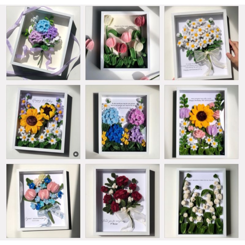 Jual (FLOWERS IN FRAME ) Bunga dalam Bingkai.(Reqauest bunga hias ...
