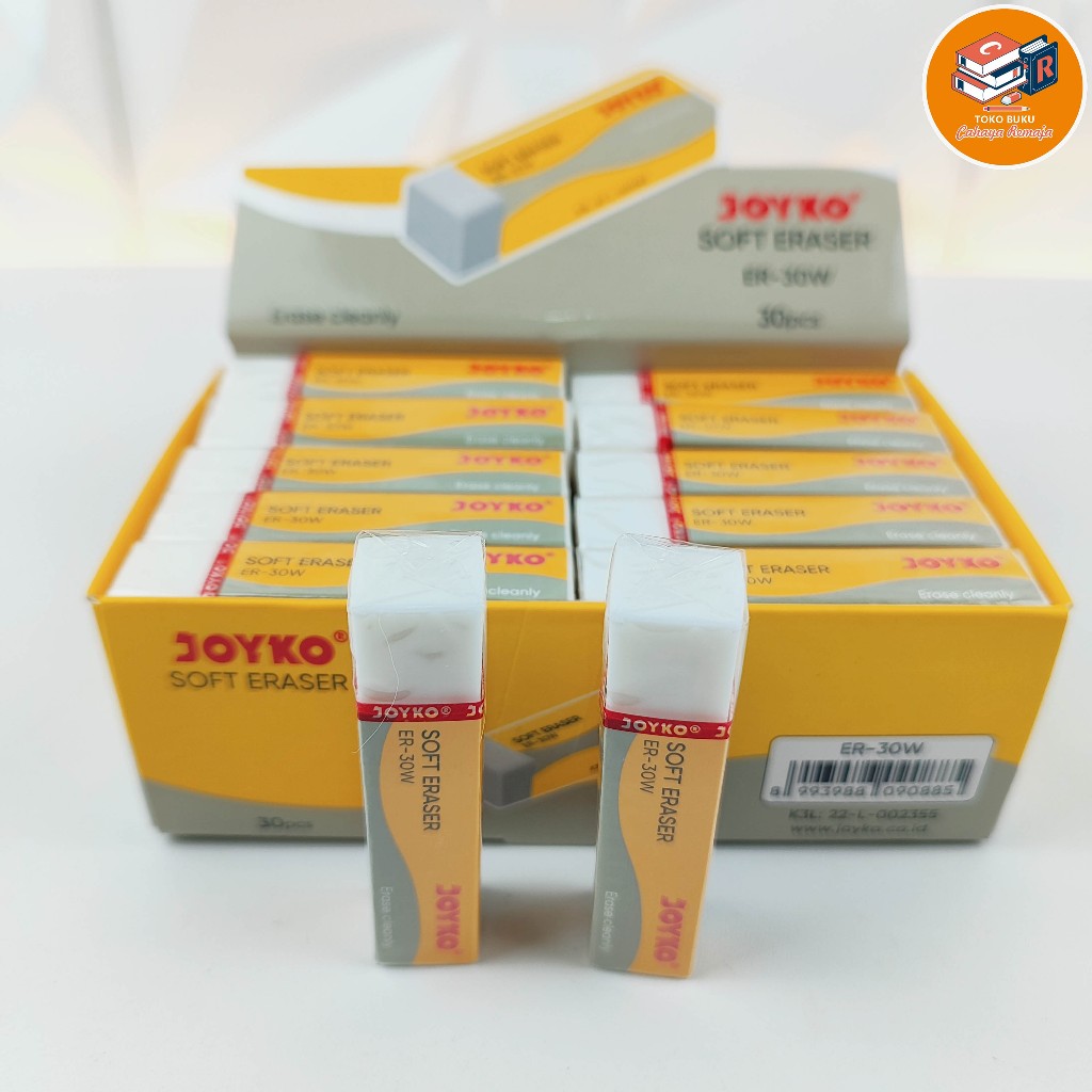 Jual Penghapus Joyko Satuan Panjang Besar Putih Soft Eraser Stip Clearly Black ER-30W | Shopee ...