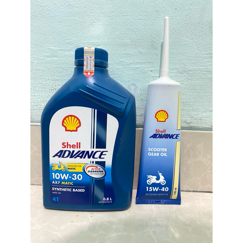 Jual Paket Oli Shell Matic 800ml dan Oli Gardan | Shopee Indonesia