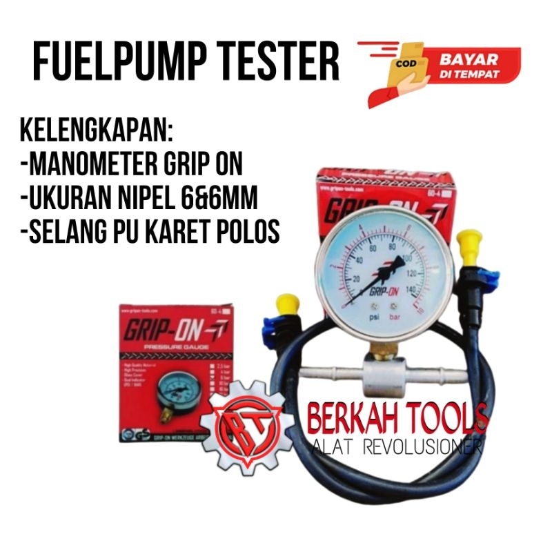Jual TERMURAH Merk grip on Fuel Pump Tester Merk GRIP ON Alat Cek Ukur ...