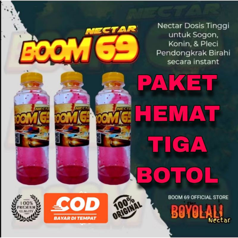 Jual Paket Hemat 3 Botol Nektar Boom 69 Doping Sogon Gratis Ongkir Bisa Bayar Ditempat | Shopee ...