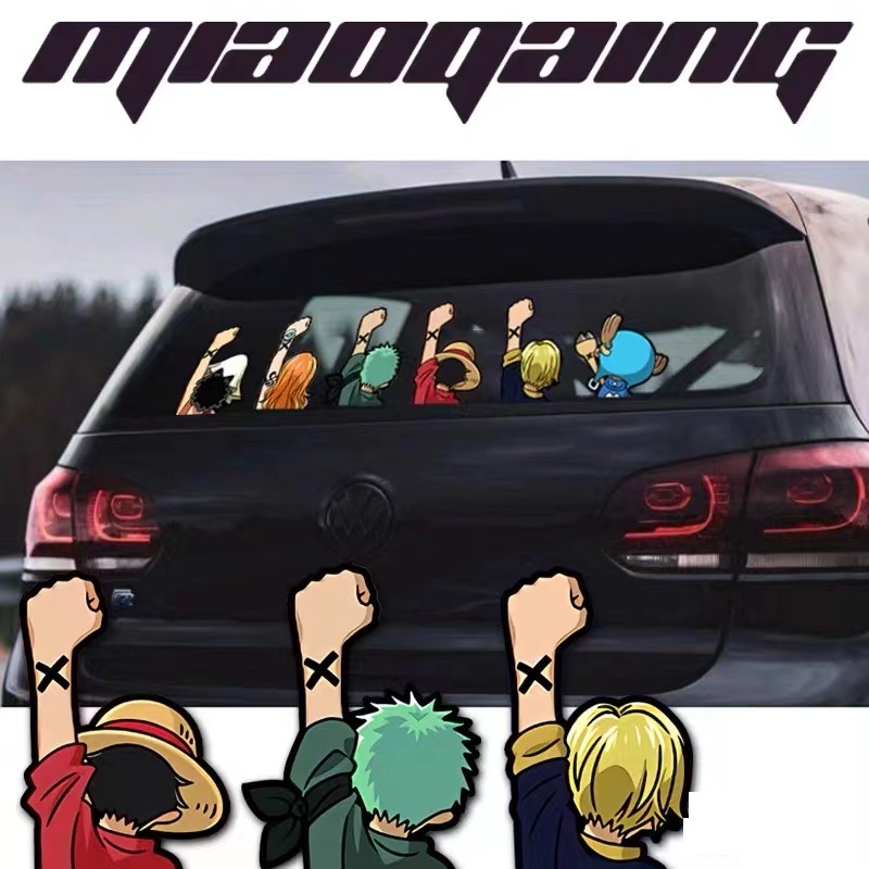 Jual One Piece Luffy Car Sticker Scratch Covering Front Bumper ...