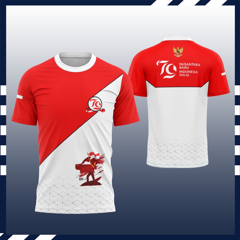 Jual KAOS 17 AGUSTUSAN 2024 KaosBaju Pria Agustusan 2024 Pull Frint Desain | Shopee Indonesia