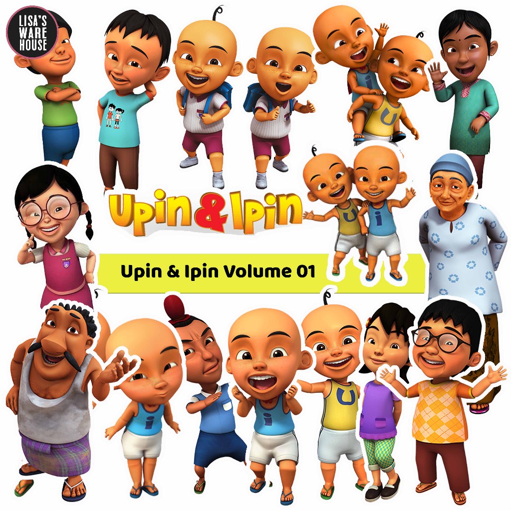 Jual Sticker Upin & Ipin Volume 01 | Shopee Indonesia