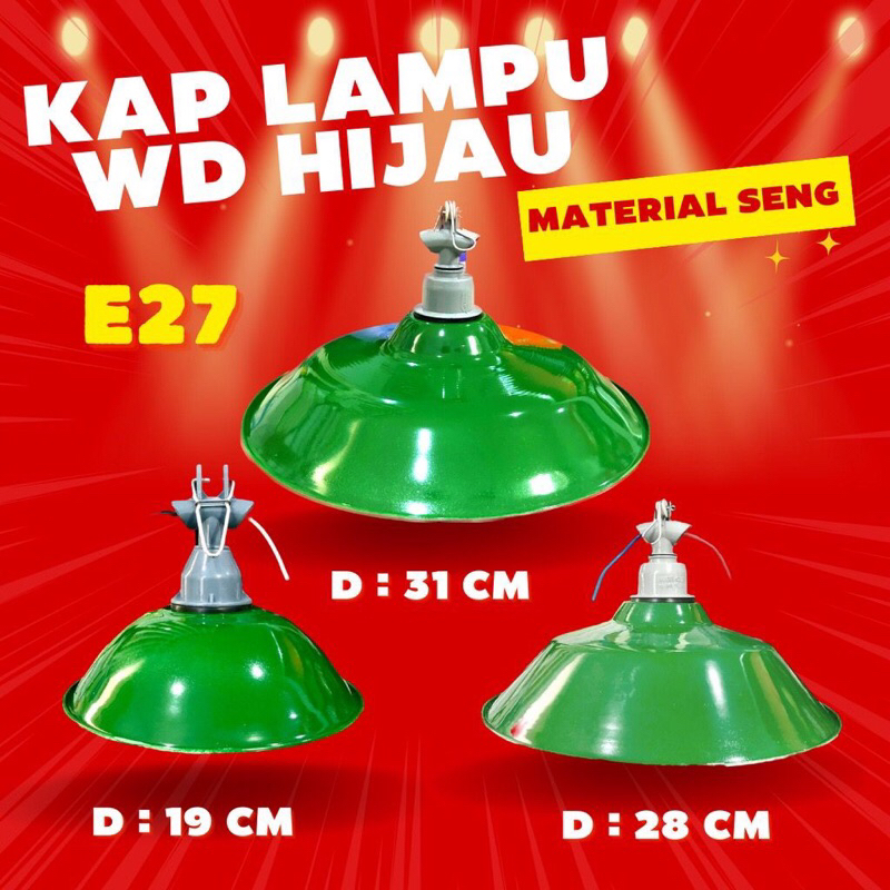Jual KAP LAMPU JALAN WD HIJAU GANTUNG E27 LAMPU TIANG FITTING LAMPU JALAN FITTING LAMPU OUTDOOR ...