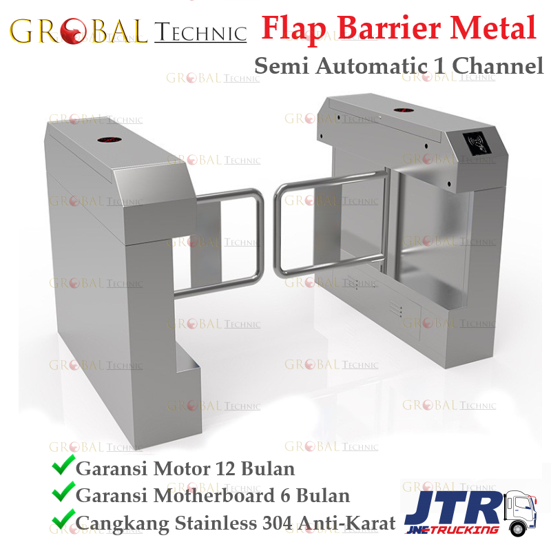 Jual Flap Barrier Gate 1 Channel Semi Automatic Control Access Full ...
