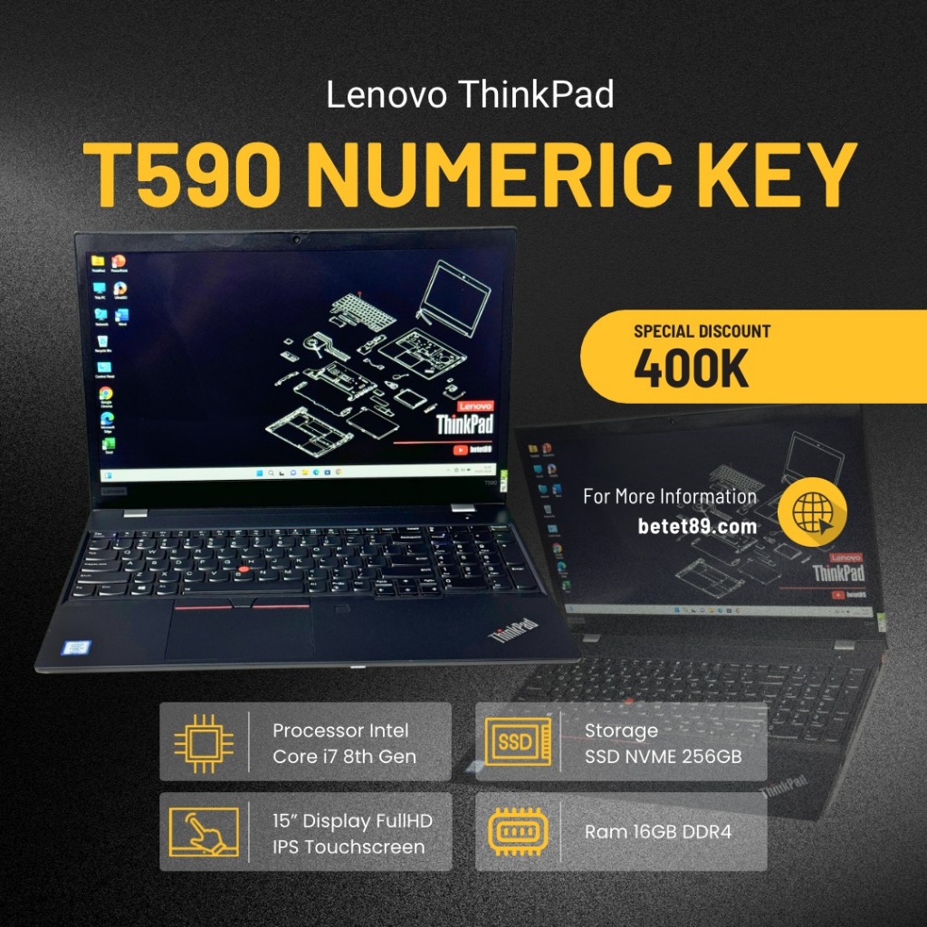 Jual LENOVO THINKPAD T590 CORE I5 I7 RAM 16GB TOUCHSCREEN IPS FULLHD ...