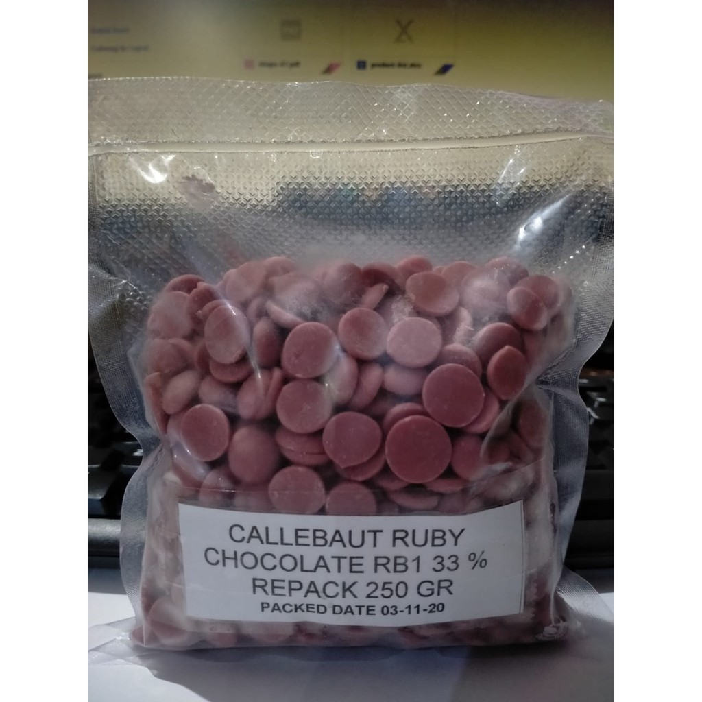 Jual Barey Callebaut RB1 Ruby Chocolate Callets Rep 250gr - Couverture ...