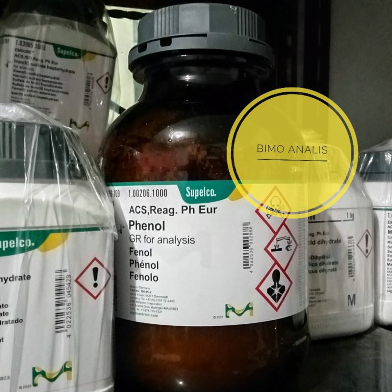 Jual PHENOL GR FOR ANALYSIS | FENOL MERCK 100206 / Hydroxybenzene ...
