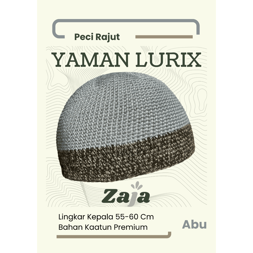 Jual Zaja - Peci Rajut Yaman Lurix Warna Polos Kombinasi Warna Mix ...