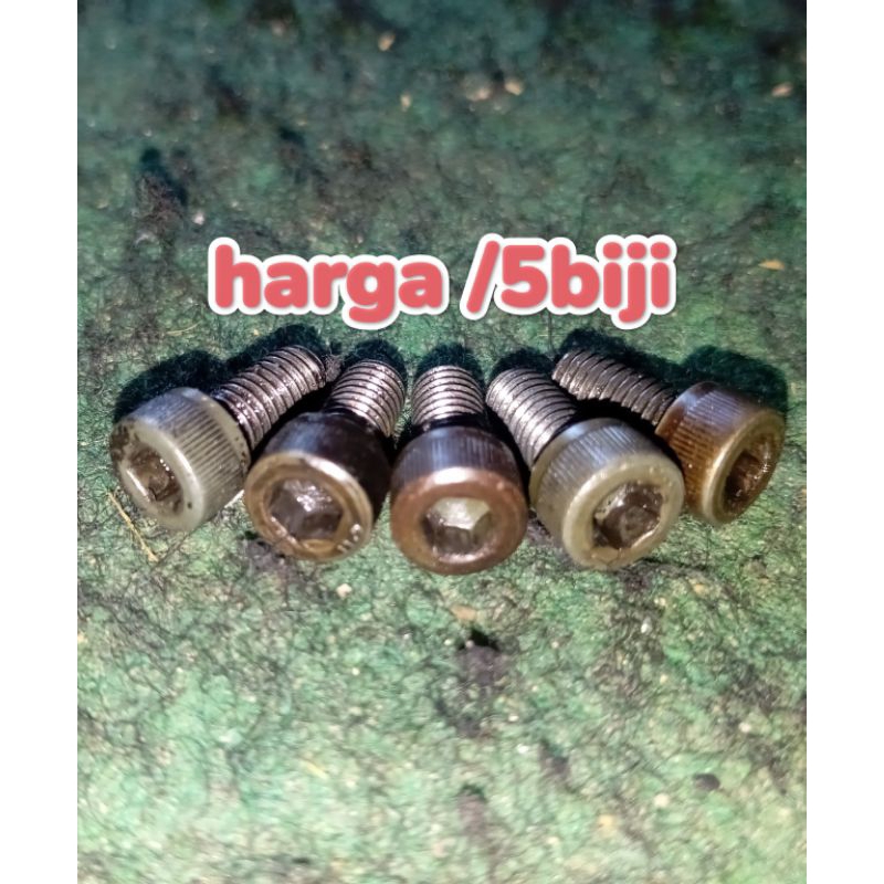 Jual Baut L kunci L5 drat 10mm /5biji | Shopee Indonesia