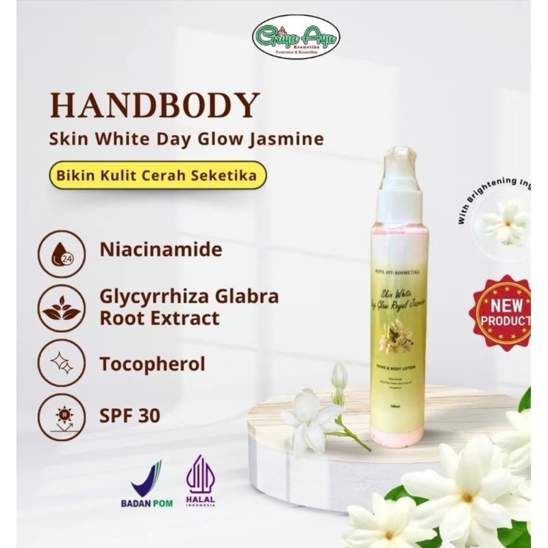 Jual Handbody skin white day glow Jasmine | Shopee Indonesia