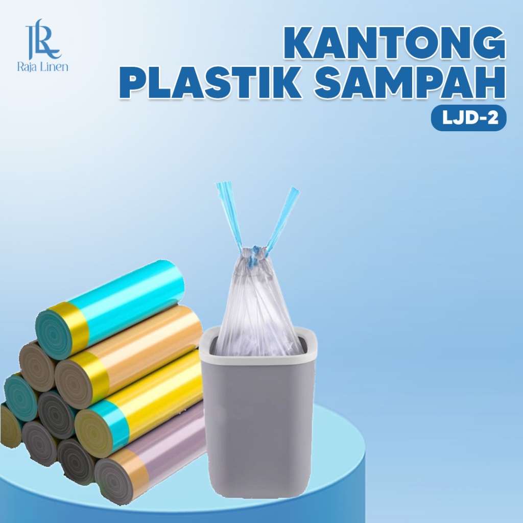 Jual Plastik Sampah Kantong Sampah Dengan Tali Warna Warni Paket / Pcs ...