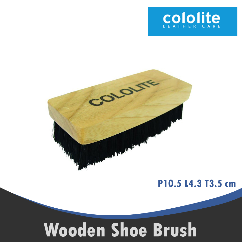 Jual OCA Sikat Sepatu kayu Shoe Brush lembut sikat kotak semir Cololite ...