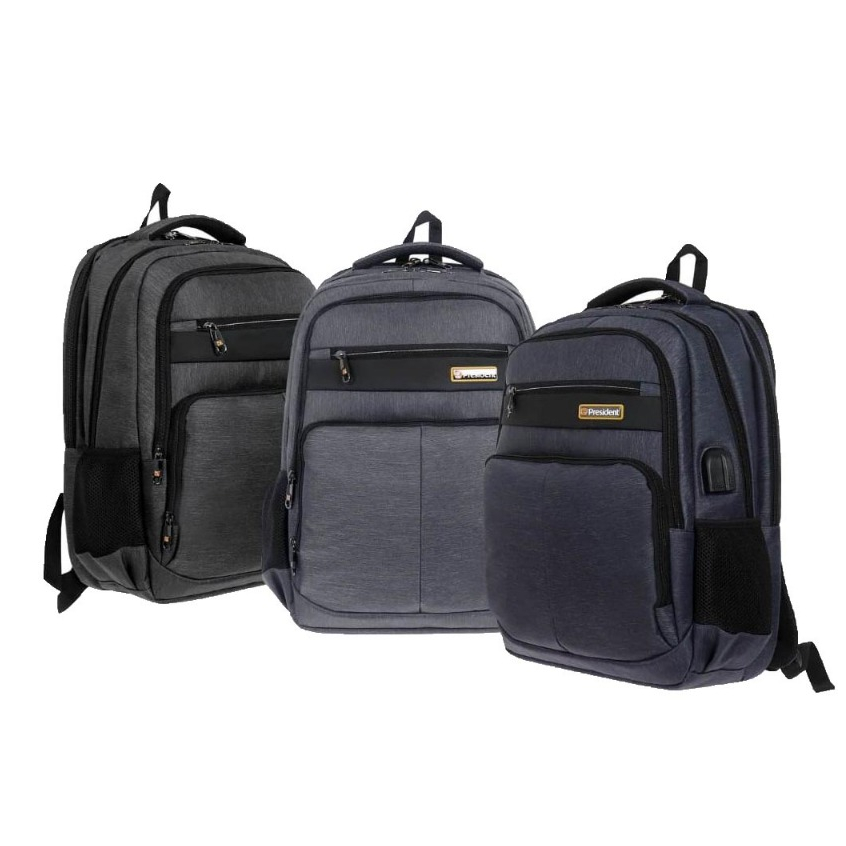 Jual President Tas Ransel Pria Original Brand President Ukuran 18 Inch ...