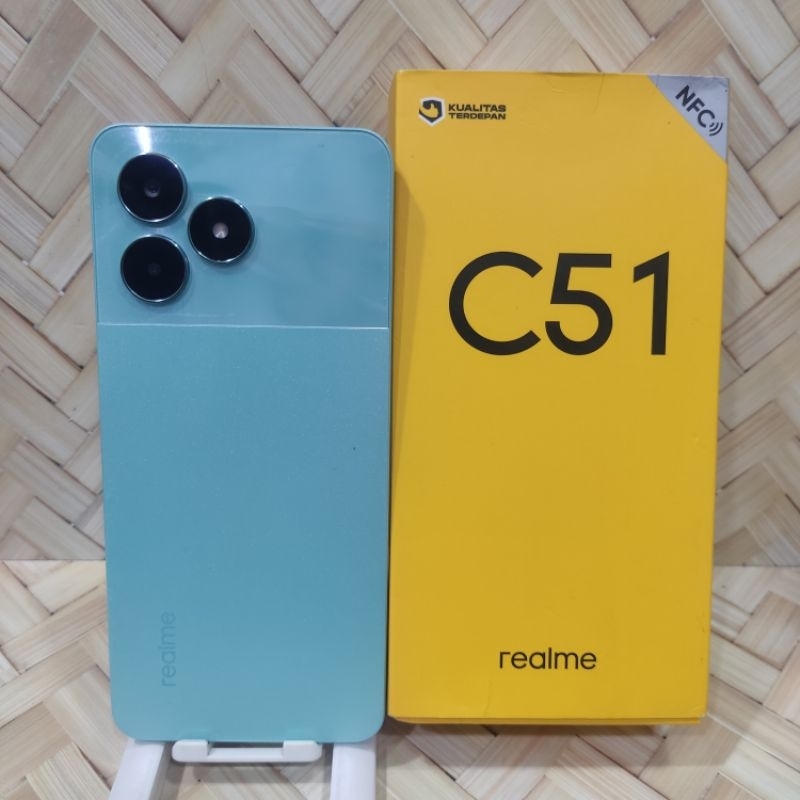 Jual Realme C51 Ram 4/128GB 4/64GB Handphone Second Fullset Original ...