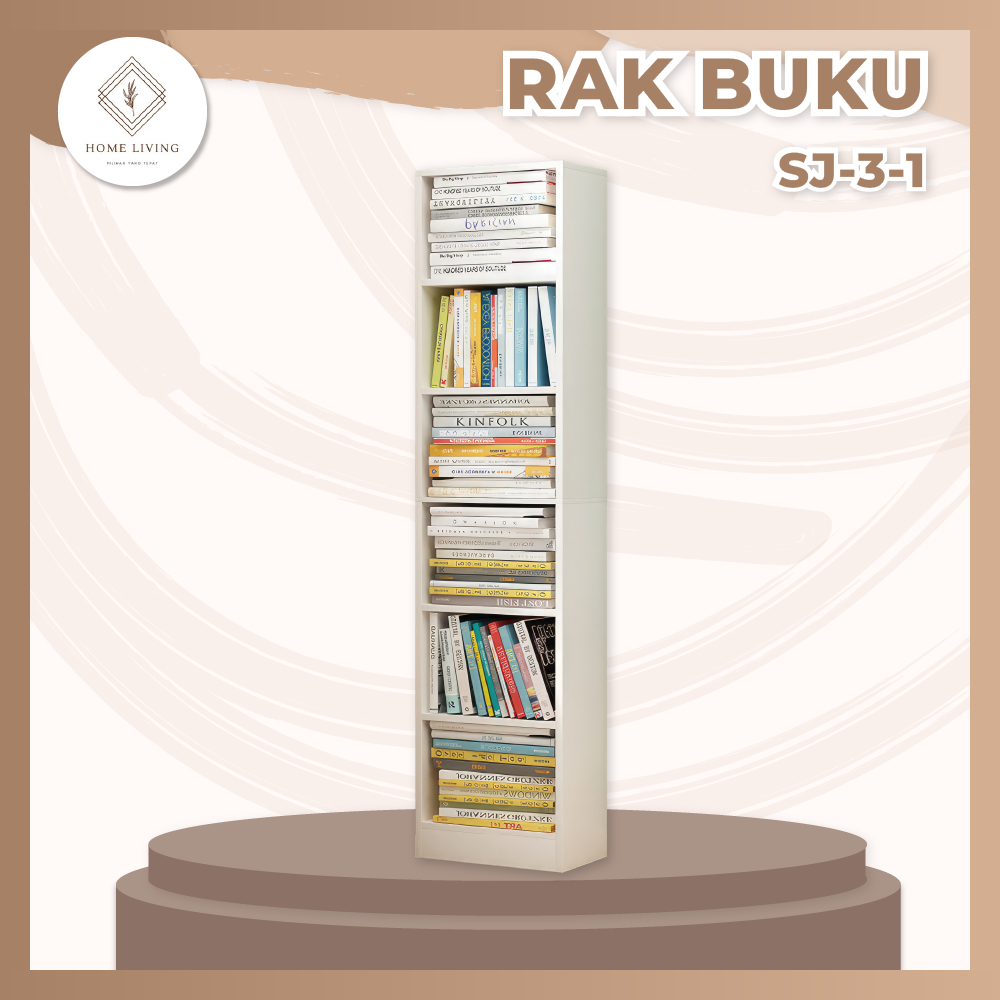 Jual Rak Buku Susun Minimalis Lemari Buku Serbaguna / Rak Buku Kayu ...