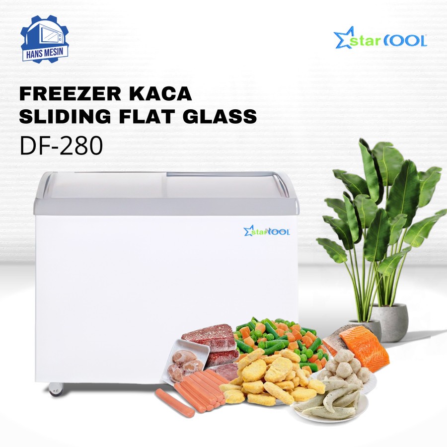 Jual Freezer Kaca Sliding Flat Glass Freezer STARCOOL DF280 | Shopee ...