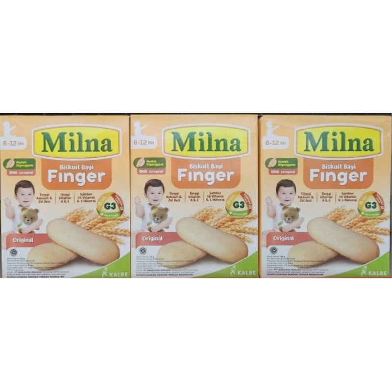 Jual MILNA Biskuit Bayi Finger 52gr Box | Shopee Indonesia