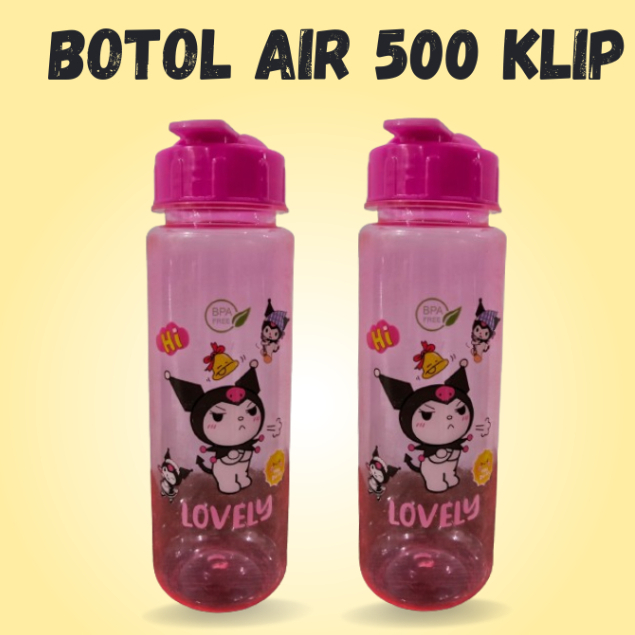 Jual Botol 500 Klip/ML | Botol minum plastik 500 ml | Botol minum anak ...