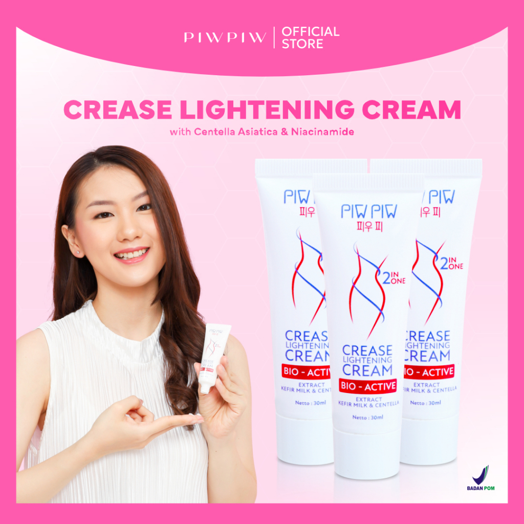 Jual PIW PIW Crease Lightening Cream - Paket Bundling 3Pcs Membantu ...