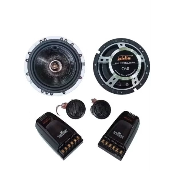 Jual Speaker Split AdS C60 2 way Component system audio mobil | Shopee ...