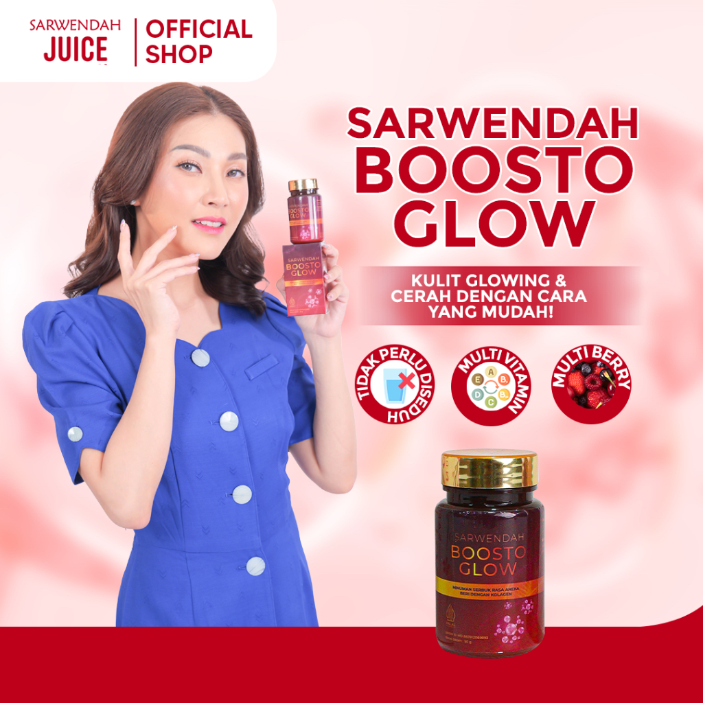 Jual Sarwendah Juice (Boostoglow 50gr) Sarwendah Boostoglow Collagen ...