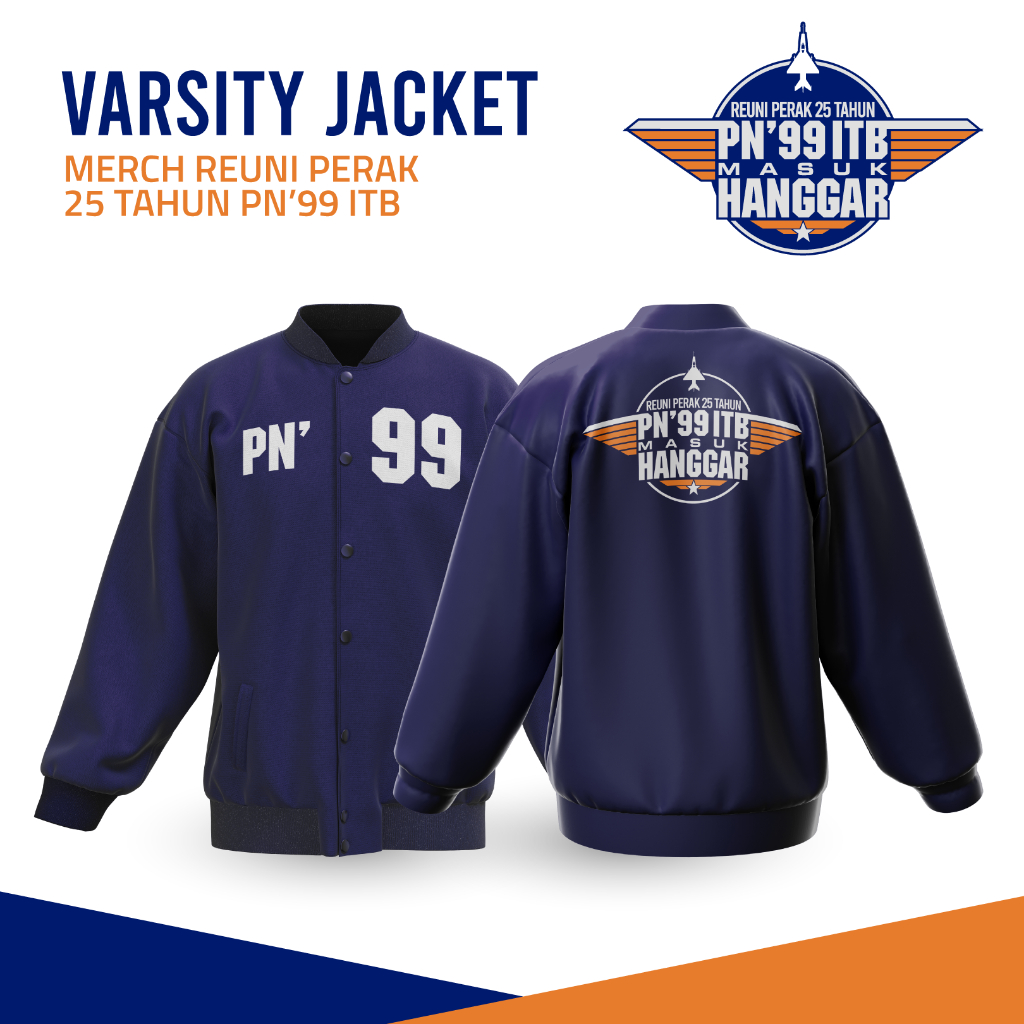 Jual Exclusive Official Merchandise Reuni Perak PN99 - Varsity Jacket ...