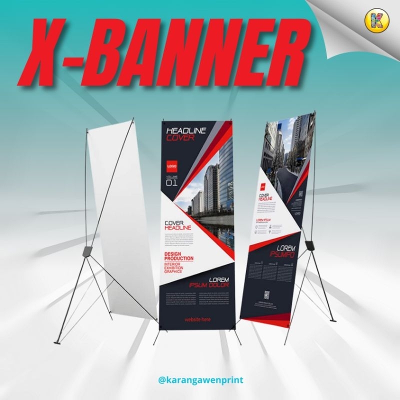 Jual Cetak X Banner / Paket X Banner / Stand Banner | Shopee Indonesia