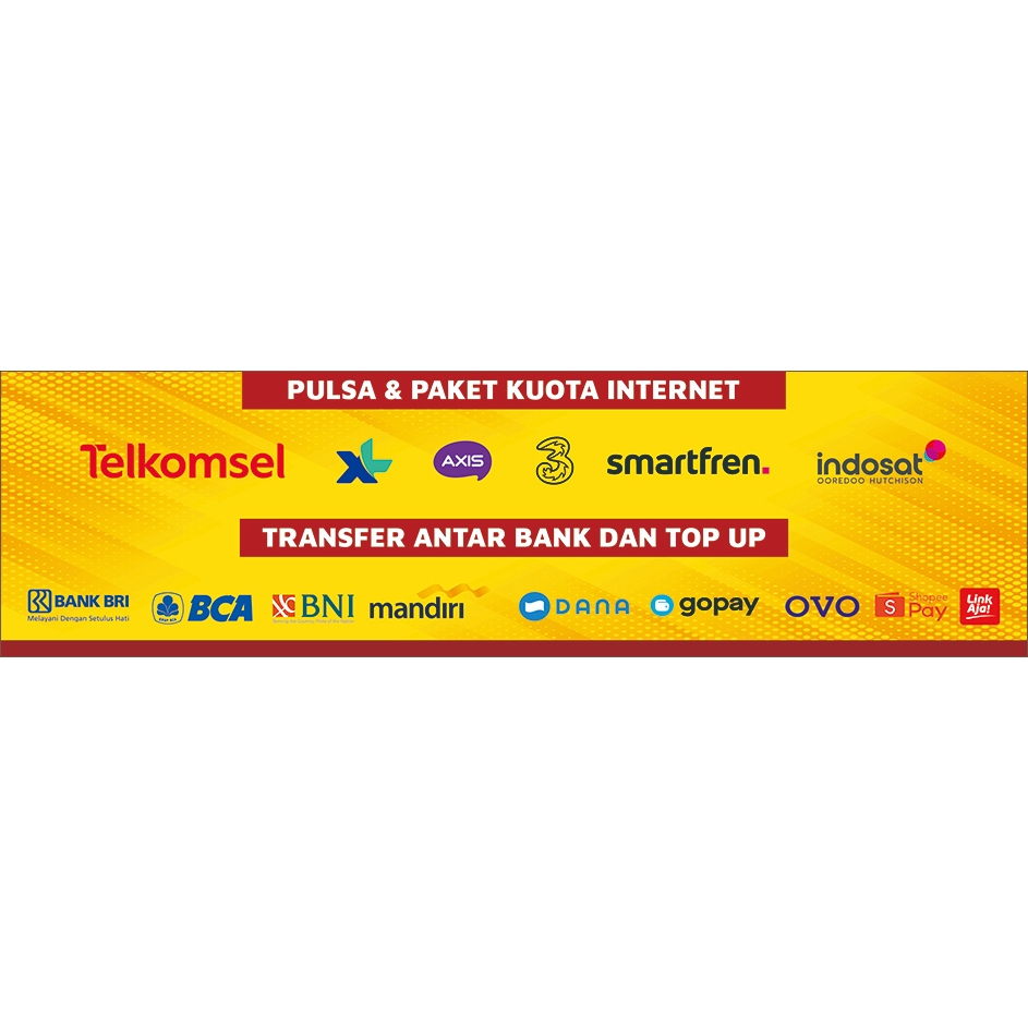 Jual STIKER VINYL TEMPELAN ETALASE / HIASAN KONTER PULSA ( CUSTOM NAMA ...