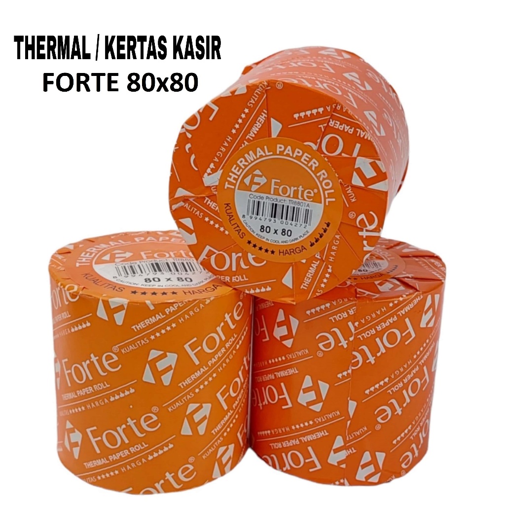 Jual FORTE Thermal Paper 80x80 / FORTE Kertas Kasir EDC Struk Bon POS ...