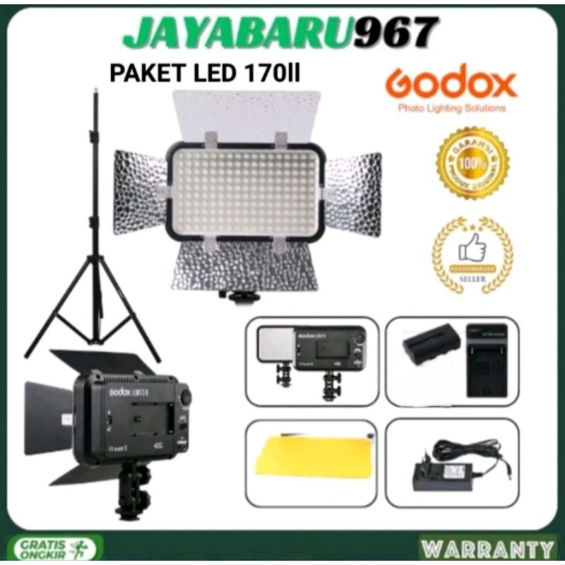 Jual LAMPU LED GODOX 170ll, 170 ll PAKET VIDEO LIGHTING FOTO STUDIO ...