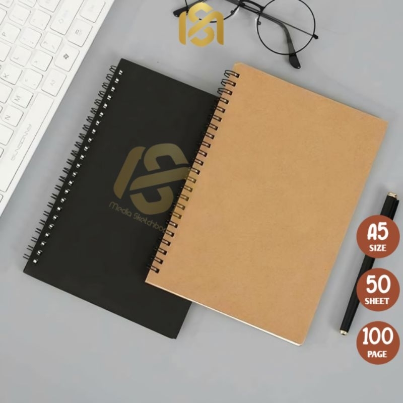 Jual Sketchbook Buku Sketsa A5 (50 lembar) - Desain Book Notebook ...