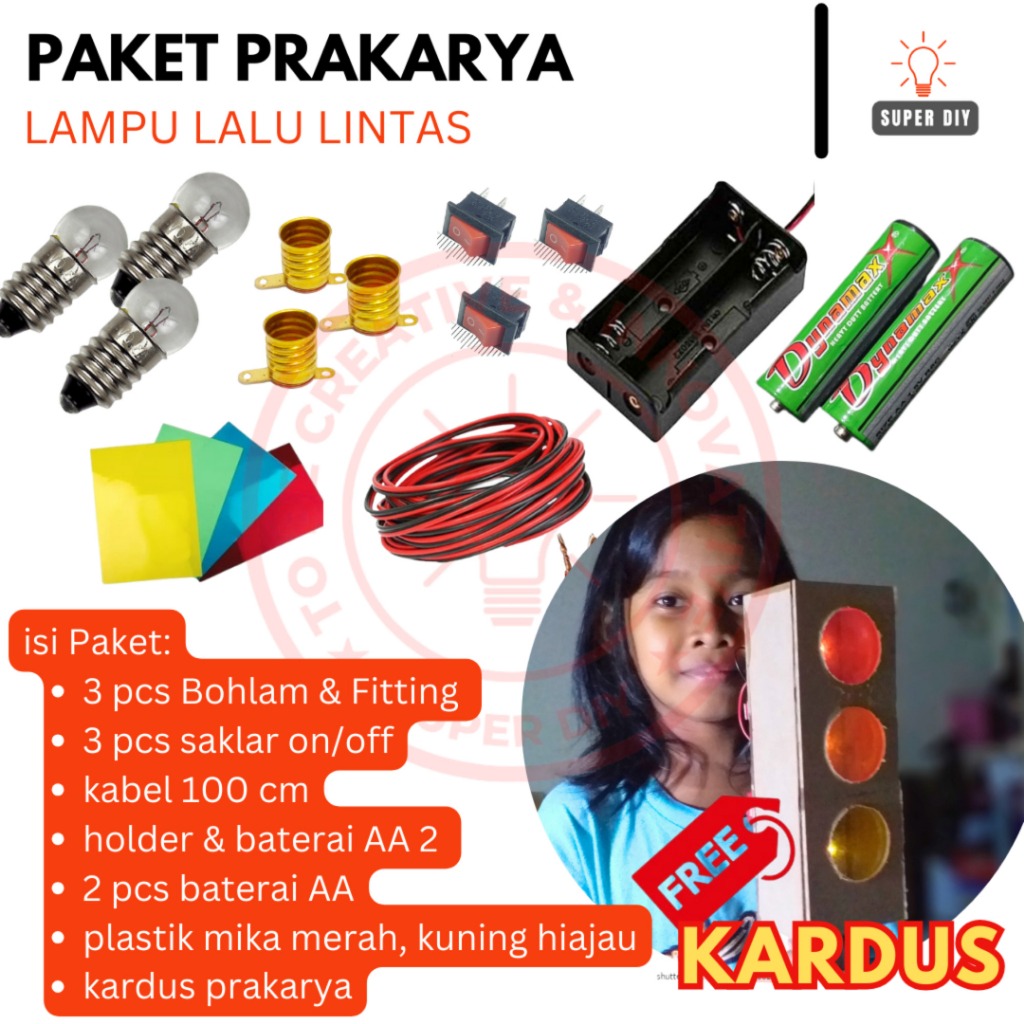 Jual PAKET HEMAT PRAKARYA LAMPU LALULINTAS DENGAN RANGKAIN PARALEL ...