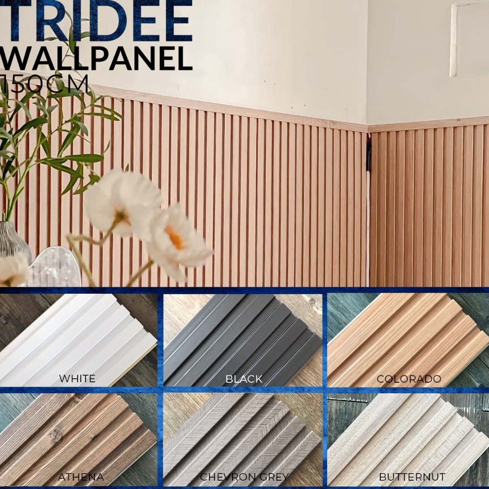 Jual KODE E65A WOOD PANEL WPC TRIDEE WALLPANEL | Shopee Indonesia