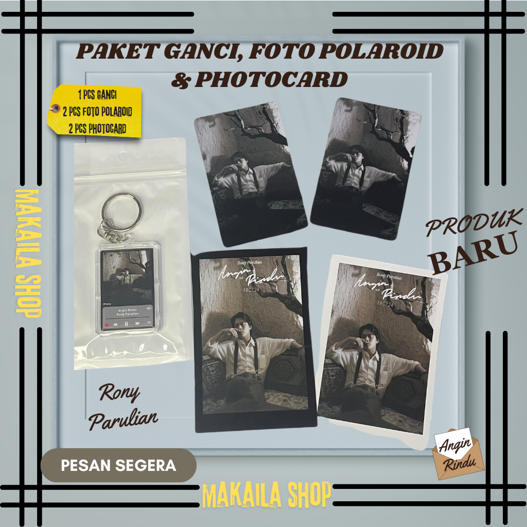 Jual PAKET GANCI, PHOTOCARD,FOTO POLAROID RONY PARULIAN | ANGIN RINDU ...