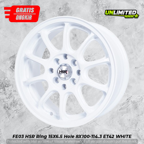 Jual Velg racing white fitra eri ring 15 untuk avanza xenia hsr wheel tipe FE03 R15 | Shopee ...