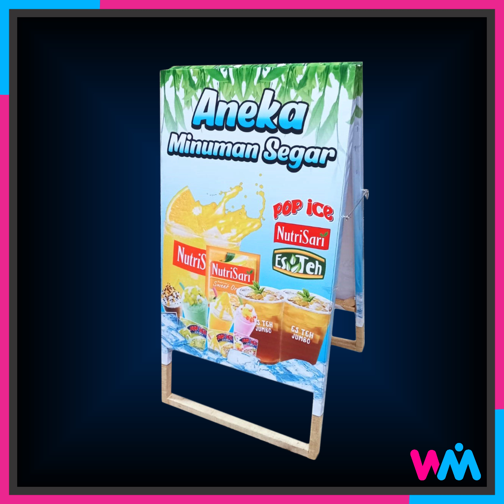 Jual Stand Banner Jual Aneka Minuman 50 x 100 cm | Shopee Indonesia