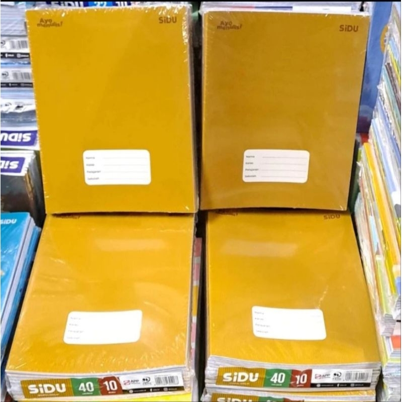Jual Buku Tulis Sidu Kraft 40 lembar (1 pack = 10 pcs) | Shopee Indonesia