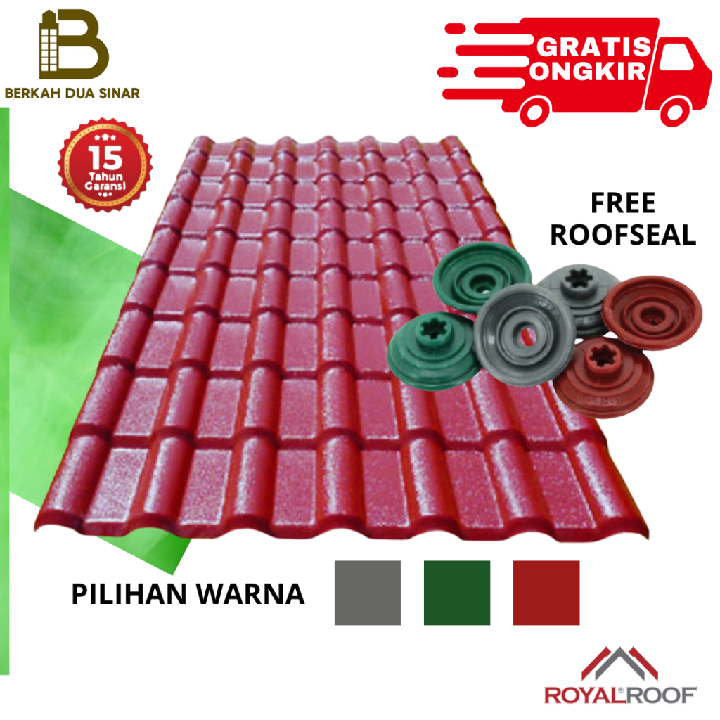 Jual ATAP GENTENG UPVC ROYAL ROOF | Shopee Indonesia