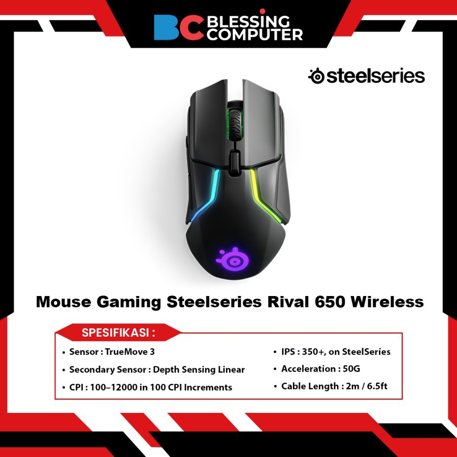 Jual Mouse Gaming Steelseries Rival 650 Wireless | Shopee Indonesia