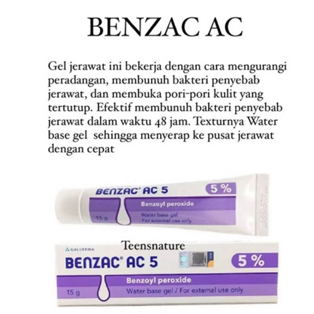 Jual Obat Jerawat Benzac AC 5 PENANG | Shopee Indonesia