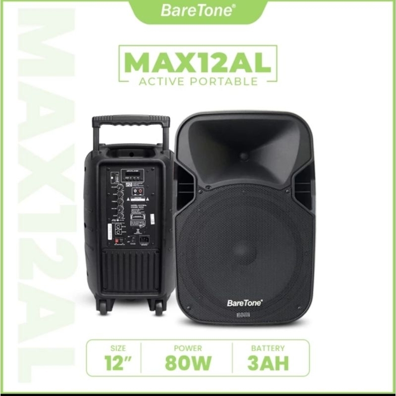 Jual Speaker Portable 12 Inch Meeting BARETONE MAX-12AL MAX12AL MAX ...