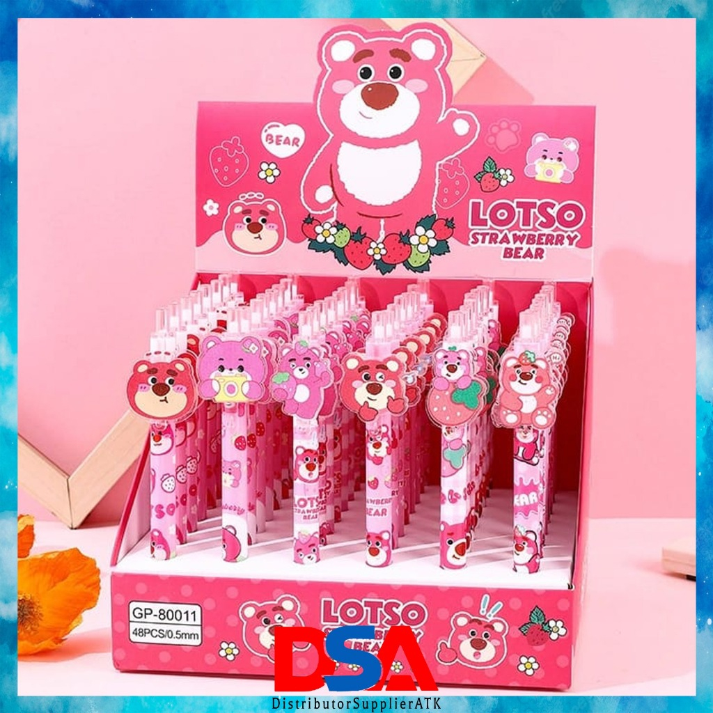 Jual PULPEN KARAKTER LUCU LOTSO AKRILIK TERBARU/PULPEN GEL ,05 /PULPEN ...