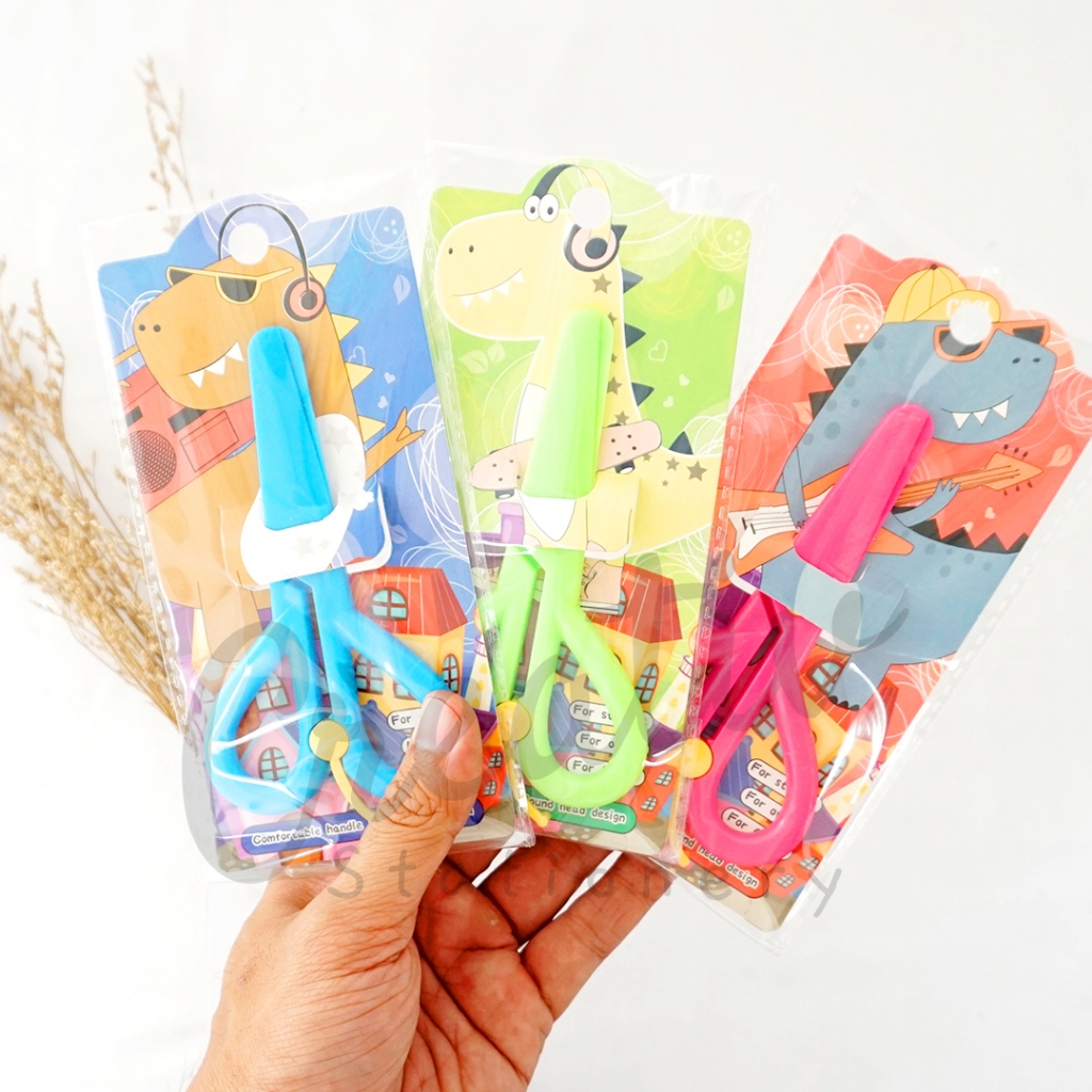 Jual Gunting Anak Plastik Safety Children Scissor Warna Warni | Shopee ...